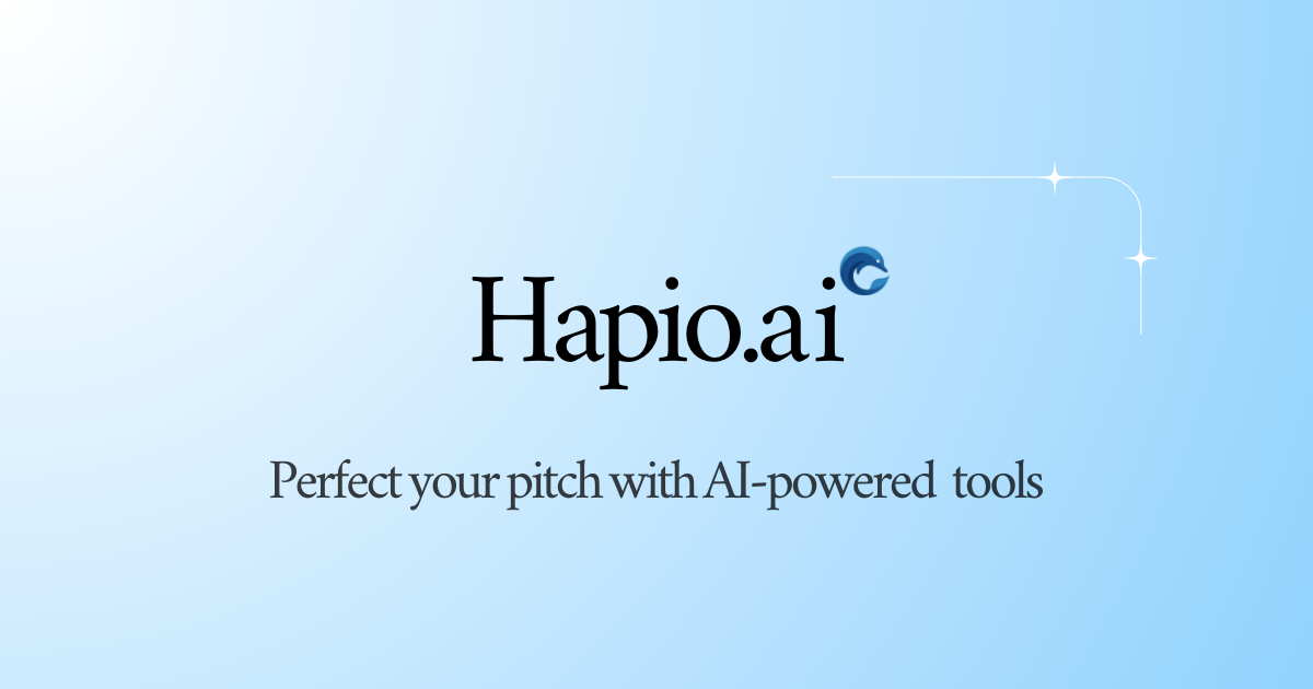 Hapio AI | あなたのプレゼンをもう一つ上のレベルへ